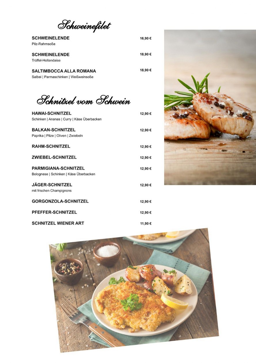 Speisen & Getränke - Ristorante Classico